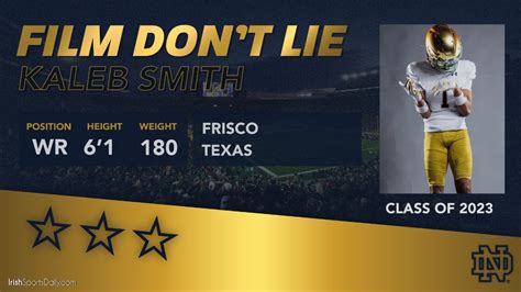 Film Dont Lie Kaleb Smith Irish Sports Daily