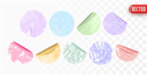 둥근 스티커 세트 플라스틱과 폴리에틸렌 필름의 투명 효과 현실적인 디자인 둥근 스티커 라벨 서식 파일 절연 배경 컬렉션 모형 가격표 판매 벡터 일러스트 레이 션 0명에 대한