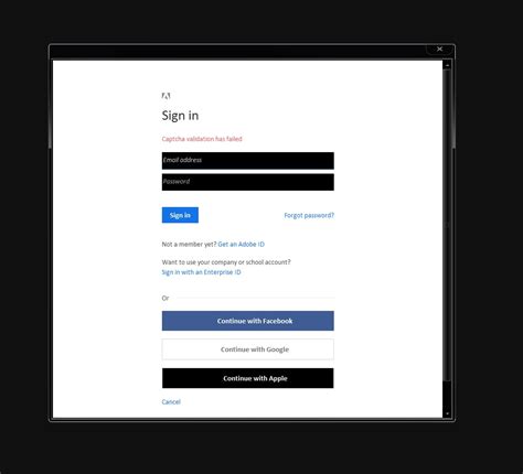 Infamous Captcha Validation Has Failed Once More Adobe Community