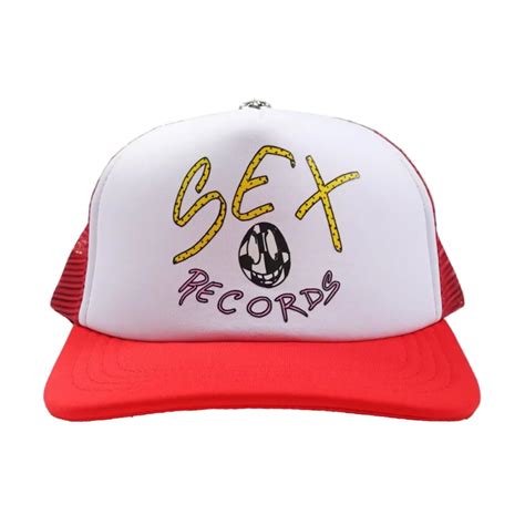 Matty Boy Sex Records Logo Trucker Hat Redwhite Grandeur