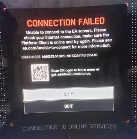 Ошибка Connection Failed Форум Battlefield 6