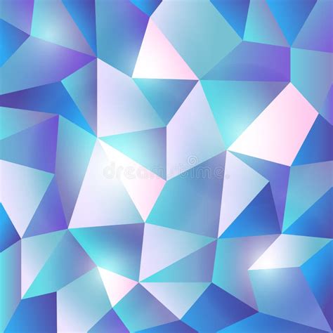 Blue Light Polygonal Mosaic Background Stock Illustration