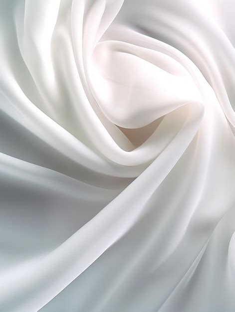 Foto De Tela De Raso Blanco Foto Premium