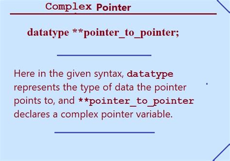 Complex Pointers In C