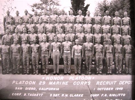 1948 49 Mcrd San Diego 1949 Mcrd San Diego Platoon 29 The Military