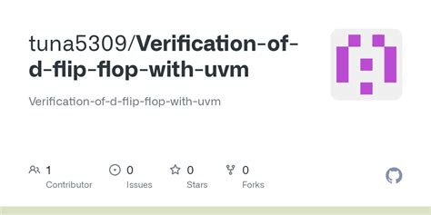 Github Tuna5309verification Of D Flip Flop With Uvm Verification Of D Flip Flop With Uvm