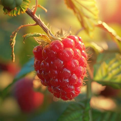 Premium Photo Raspberry Closeup Ai Generative
