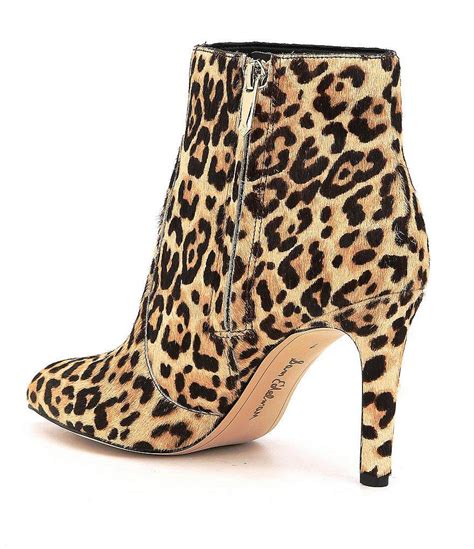 Sam Edelman Synthetic Olette Leopard Print Calf Hair Booties In Sand