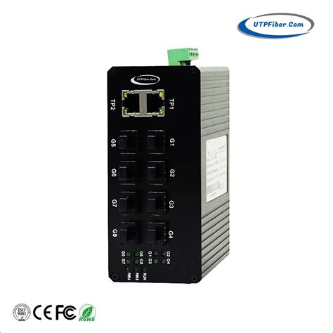 Reliable Dual Port Ethernet Fiber Optic Network Switch High Speed Switch And Industrial Fiber