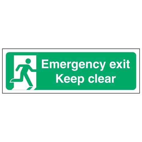 Printable Emergency Exit Sign