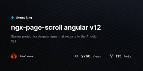 ngx page scroll angular v12 stackblitz