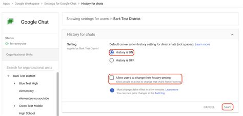 Google Chat Monitoring Bark