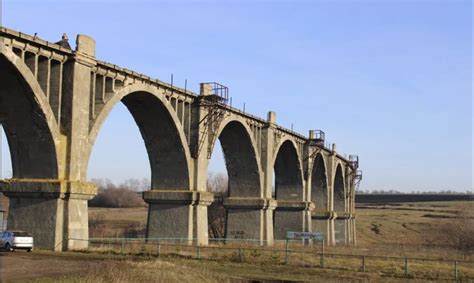 Reinforced Concrete Railway Bridge In Mokrino