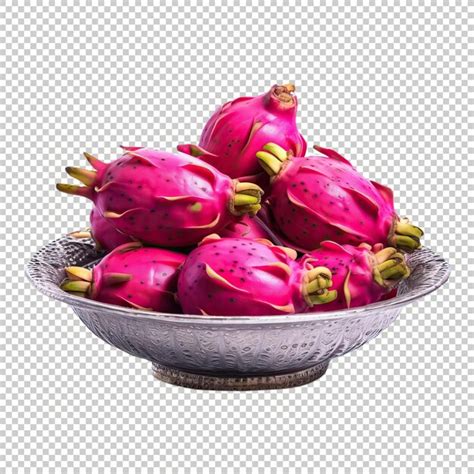 Фрукты дракона на Psd прозрачный фон экзотические фрукты и овощи Премиум Psd Файл