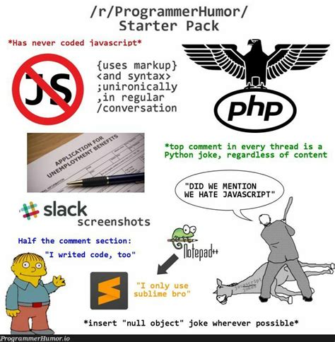 Programmer Humor Starter Pack Programmer Humor Starter Pack