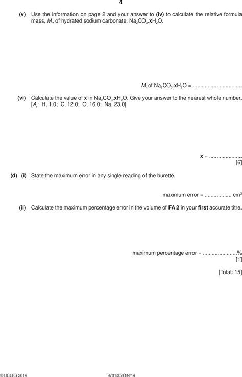 CIE Nov 2014 V5 Paper 3 Q1 With Explained Solutions