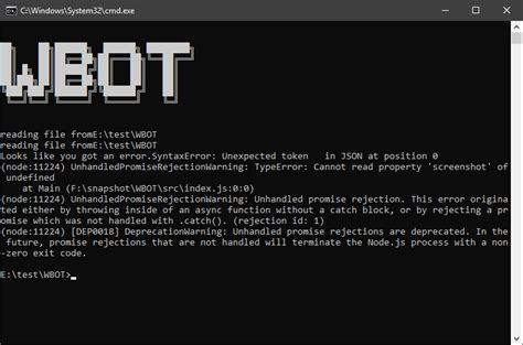 Doesn T Start After Closing The Issue Vasani Arpit Wbot Github