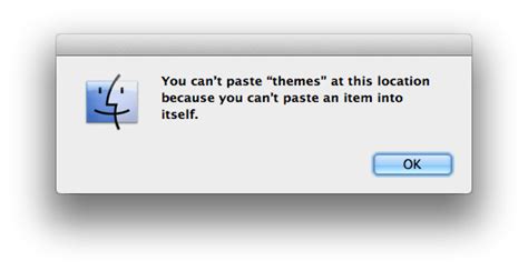 can t copy paste a folder within itself has this always been the