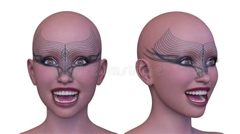 D Rendering Of A Woman S Face Close Up Stock Video Video Of Makeup Beautiful