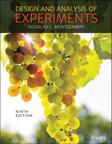 Solution Manual Design And Analysis Of Experiments Montgomery