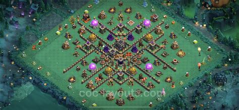 Best Base Th9 With Link Hybrid Anti Everything Town Hall Level 9
