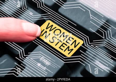 Writing Displaying Text Women In Stem Business Idea Science Technology