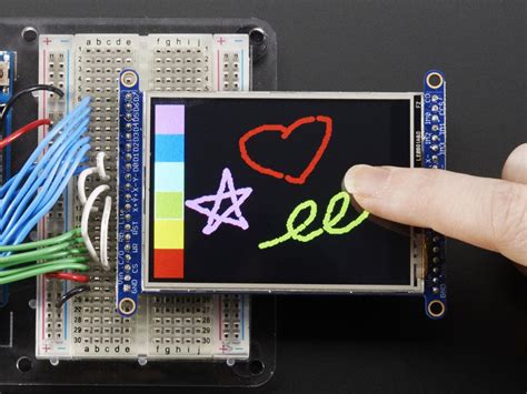 2 8 Tft Lcd With Touchscreen Breakout Board W Microsd Socket Ili9341 Buy In Australia