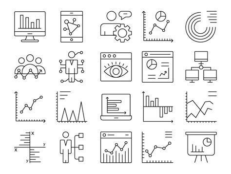 Data Visualization Line Icons Frebers