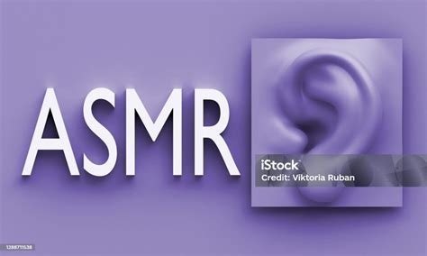 Asmr 단어와 귀를 듣는 개념 자율 감각 자오선 응답 3d 일러스트 0명에 대한 스톡 사진 및 기타 이미지 0명 감각 지각 개념 Istock