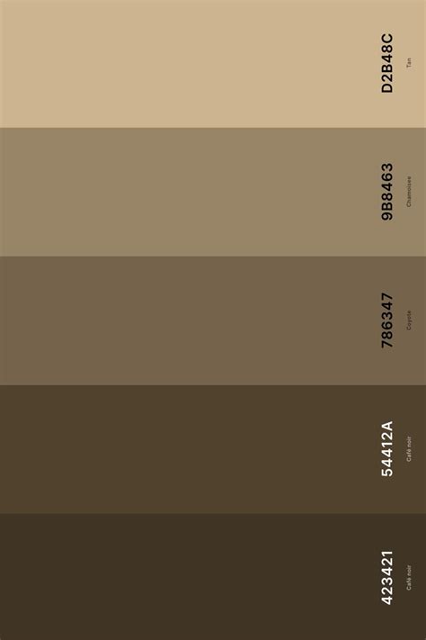 25 Best Tan Color Palettes With Names And Hex Codes Artofit