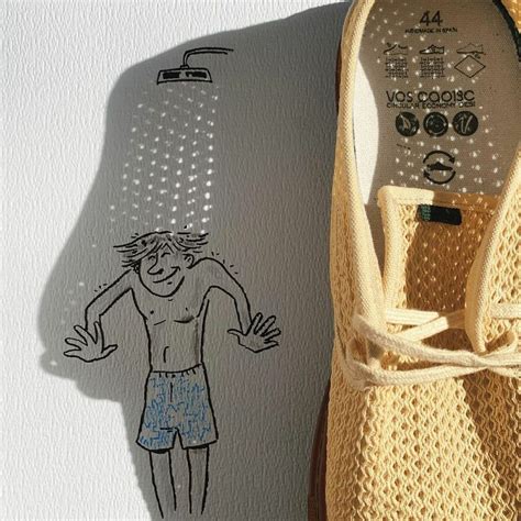 Shadows Of Random Objects Make Up Fun Illustrations By This Artist Pics Bored Panda