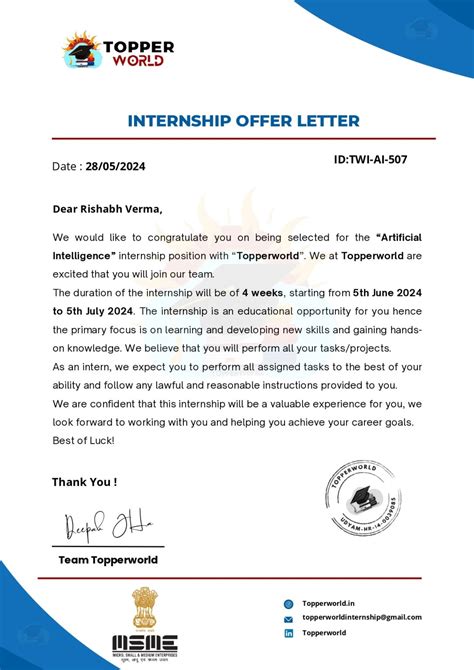 Rishabh Verma On Linkedin Artificial Topperworldinternship