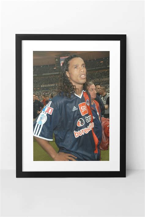 Ronaldinho Poster Ronaldinho Print Retro Football Poster Football