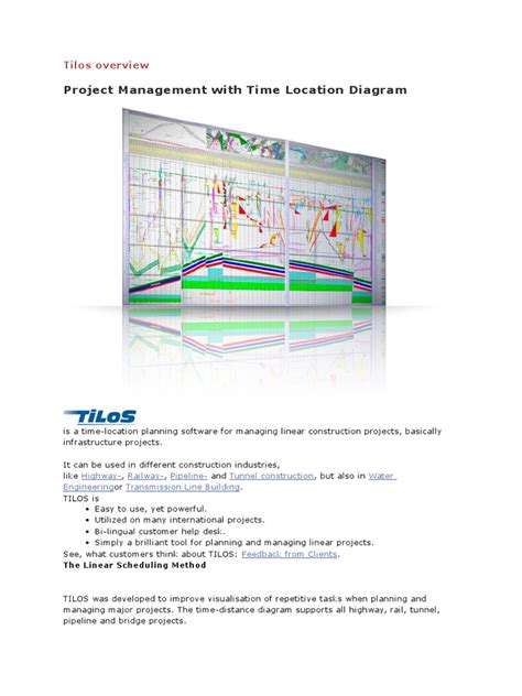 Tilos Planning Software Highlights Pdf Project Management Data Tilos Planning Software Highlights Pdf Project Management Data