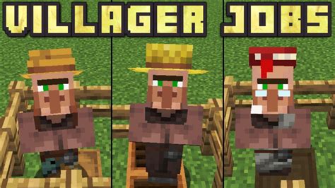 Minecraft 116 How To Give Villagers Jobs Every Villager Job Youtube
