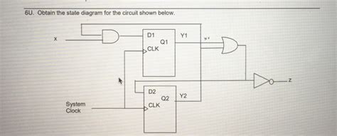 Solved U Obtain The State Diagram For The Circuit Shown Chegg Com
