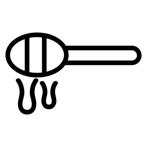 Honey Icon Vector Isolated Contour Symbol Illustration 9929037 Vector