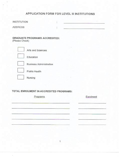 003application Form For Level Iii Institutions Ged Pdf