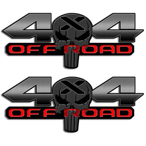 4x4 Skull Truck Decals Ford Chevy Dodge Off Road Sticker