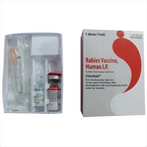 Rabipur Rabies Vaccine Human Ip Novartis Packaging Size 1x1 Vial At ₹ 325 Pack In Nagpur