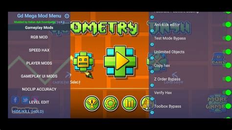 Geometry Dash Menu