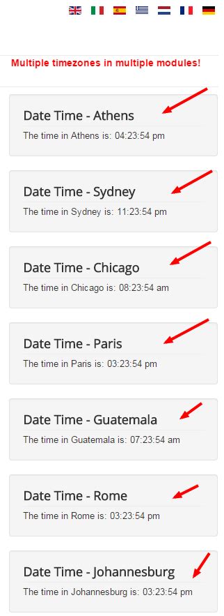 Display Date And Time Joomla Module Web357