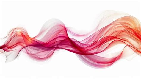 Vector Abstract Wavy Lines Flowing Dynamic Isolated On White Background Premium Ai Generated Image