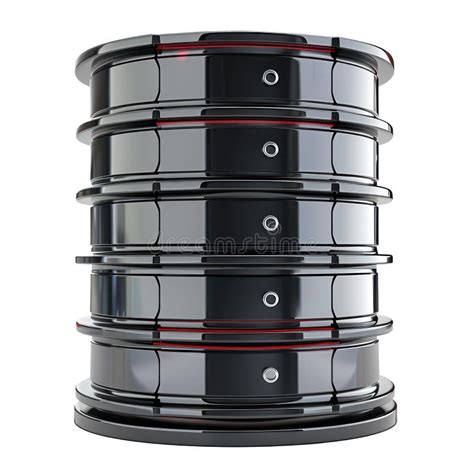 Modern Database And Hard Disk Storage D Render Front View Stock Illustration Illustration Of