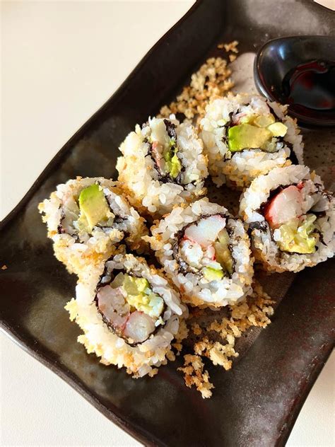 Easy California Crunchy Sushi Roll Recipe The Tasty Bite