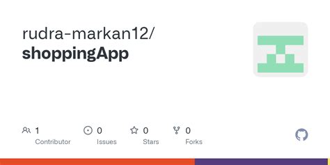 github rudra markan12 shoppingapp