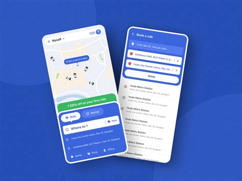 Cab Booking App UI By Vivek Kesarwani On Dribbble