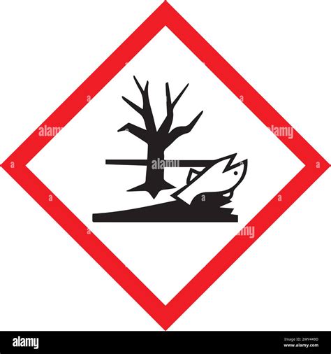 Classic Aquatic Environmental Toxic Poison Sign Hazard Warning Alert