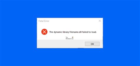 Failed To Load DLL File On Windows Computer