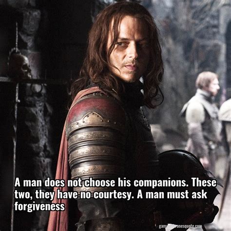 Jaqen Hghar A Man Does Not Choose His Companions These Two They